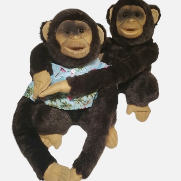 ruhof | Toys | Ruhof 28 Soft Plush Full Body Monkey Hand Puppet Squeaks ...
